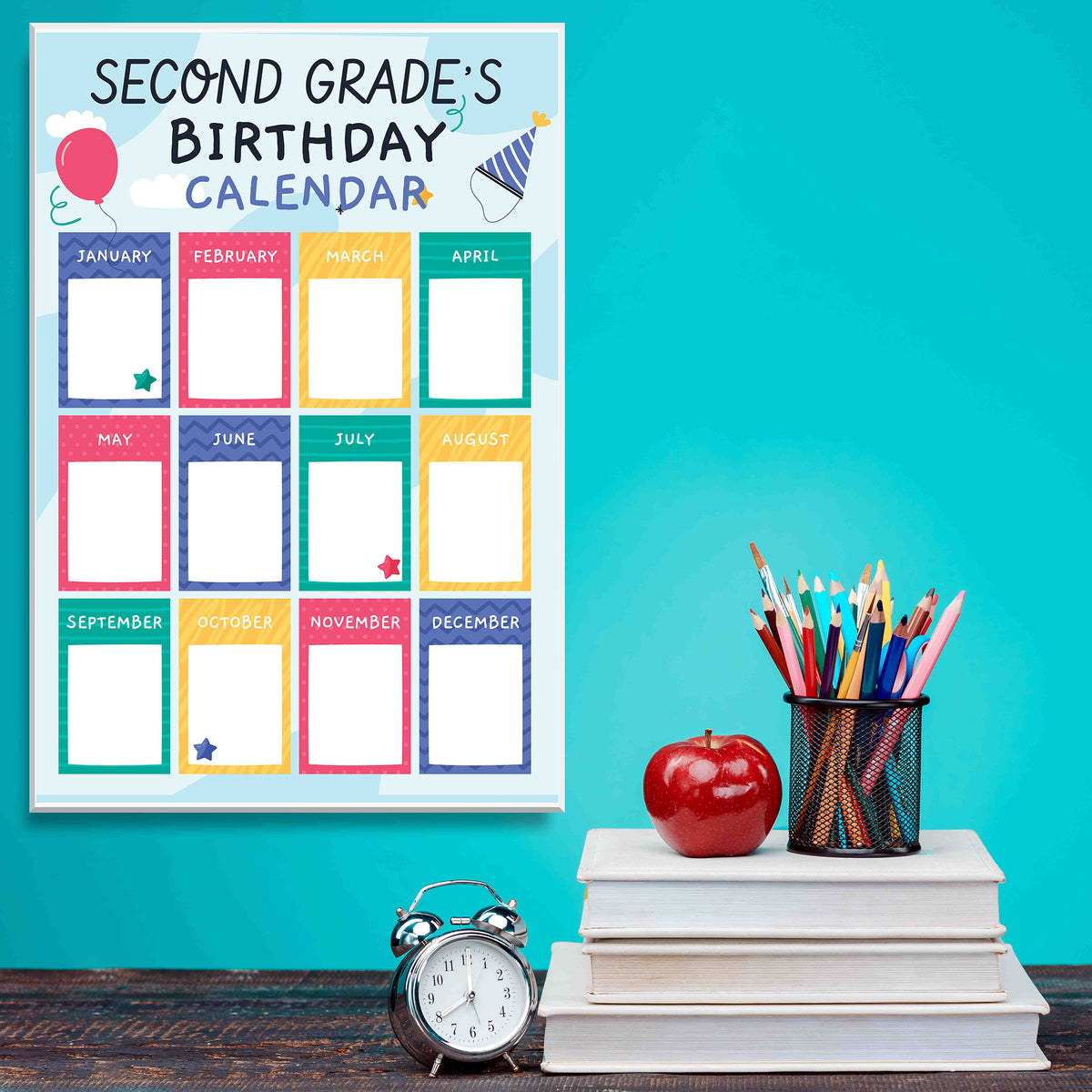 Personalised Acrylic Classroom Birthday Calendar for Class | Givi Gifts