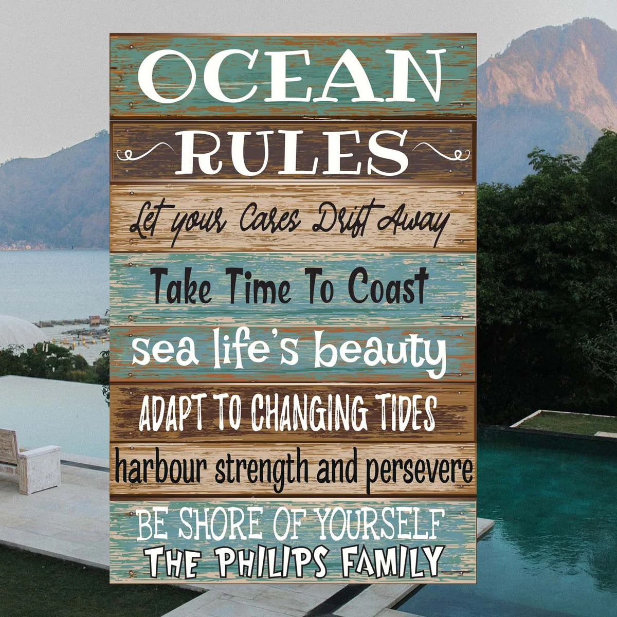 Ocean Rules Sign | Givi Gifts