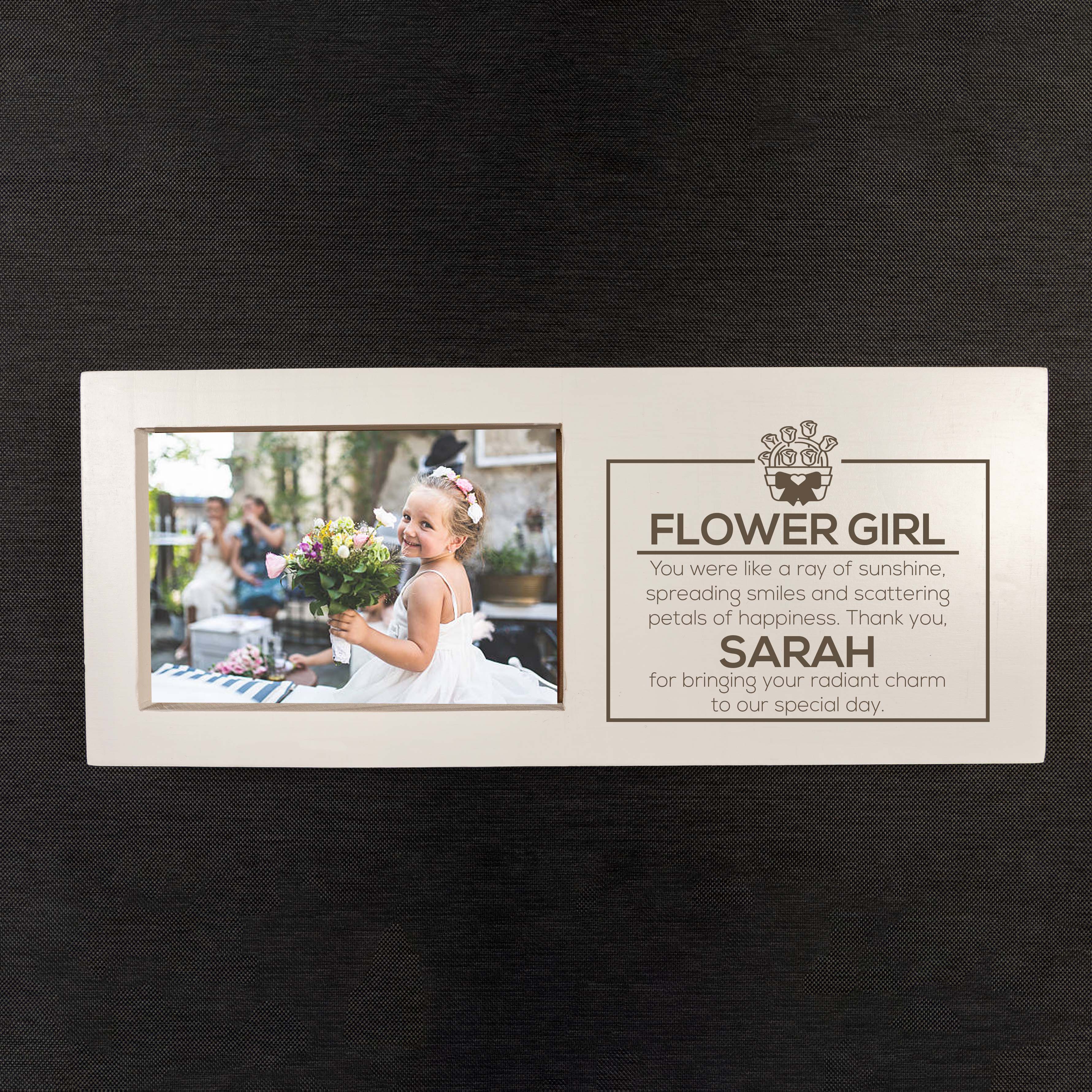 Personalised Flower Girl Flower Basket Frame | Givi Gifts