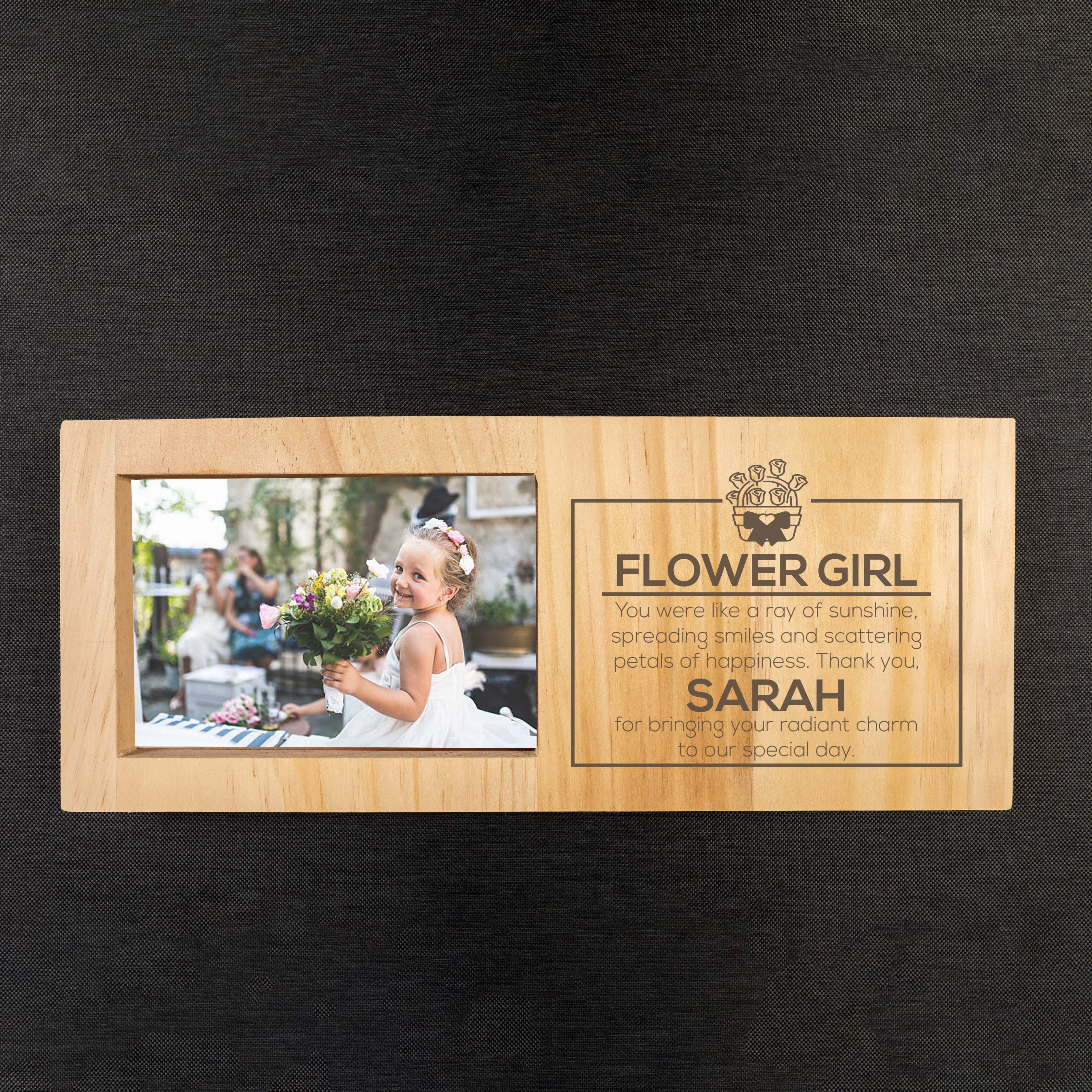 Personalised Flower Girl Flower Basket Frame | Givi Gifts