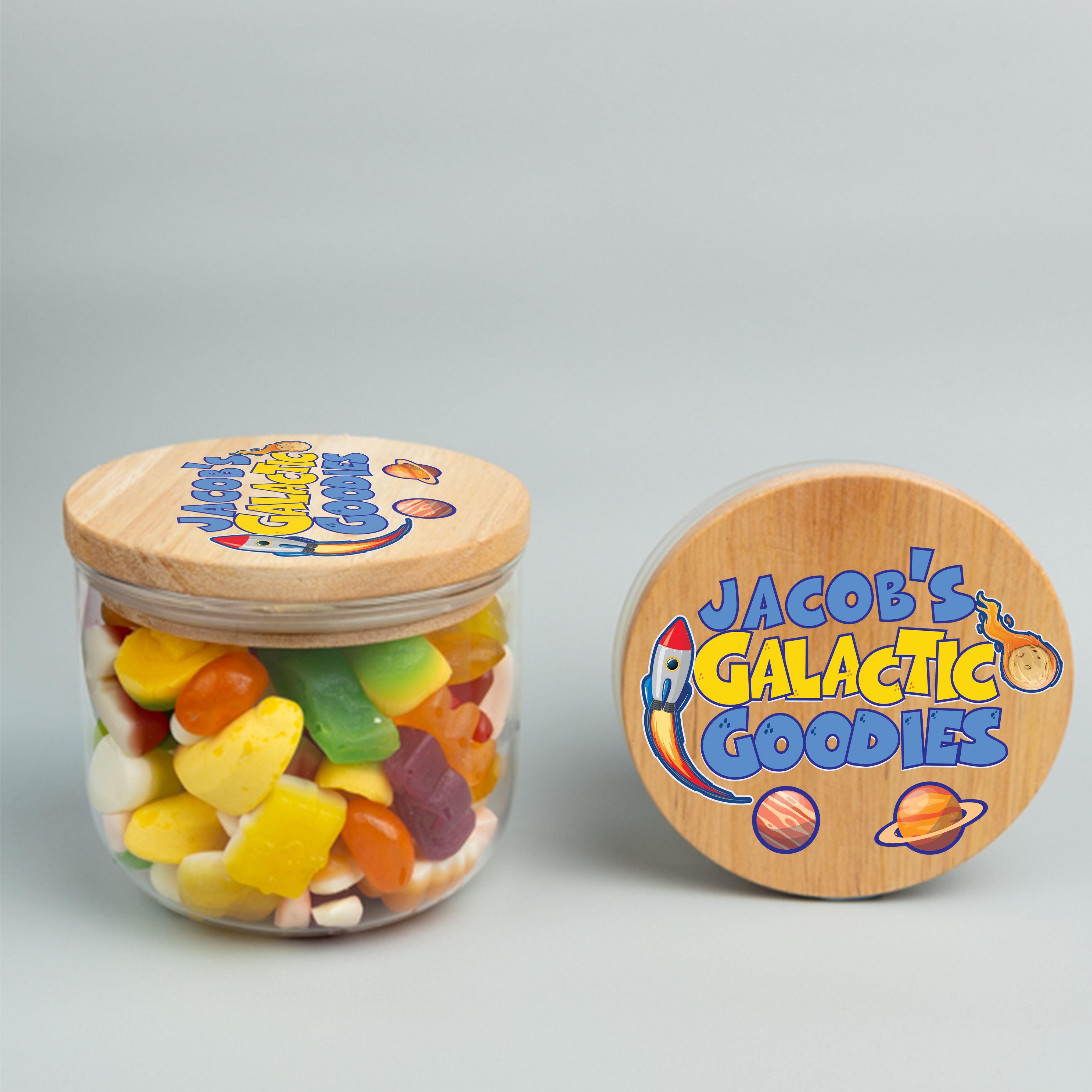 Personalised Galactic Goodies Lolly Jar | Givi Gifts