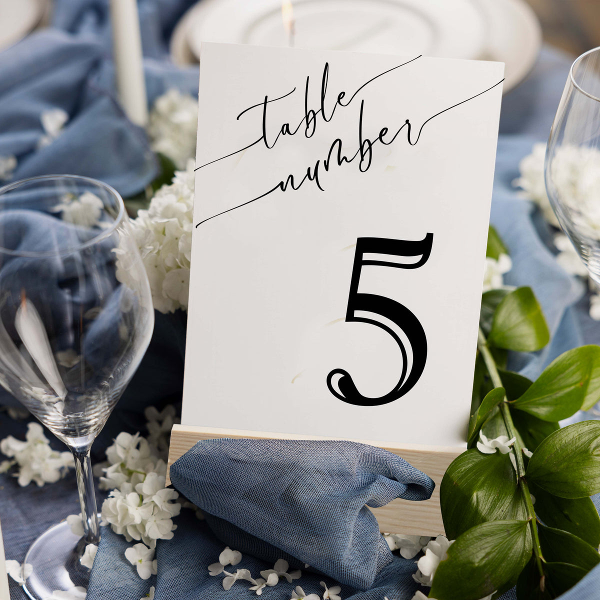 Minimalist Wedding Table Number - Sleek & Sophisticated | Givi Gifts