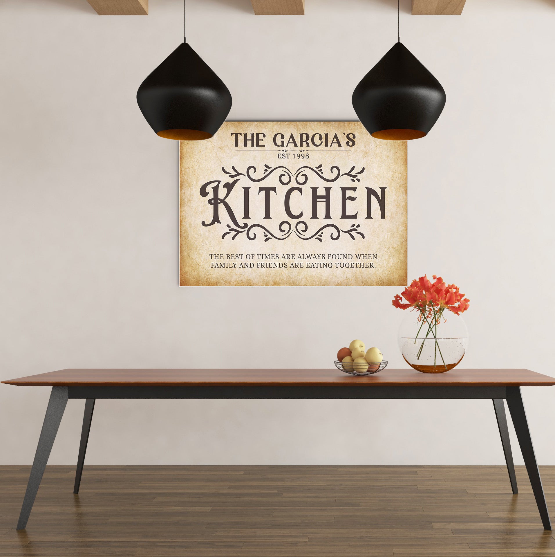 Personalised Vintage Kitchen Wall Sign | Givi Gifts