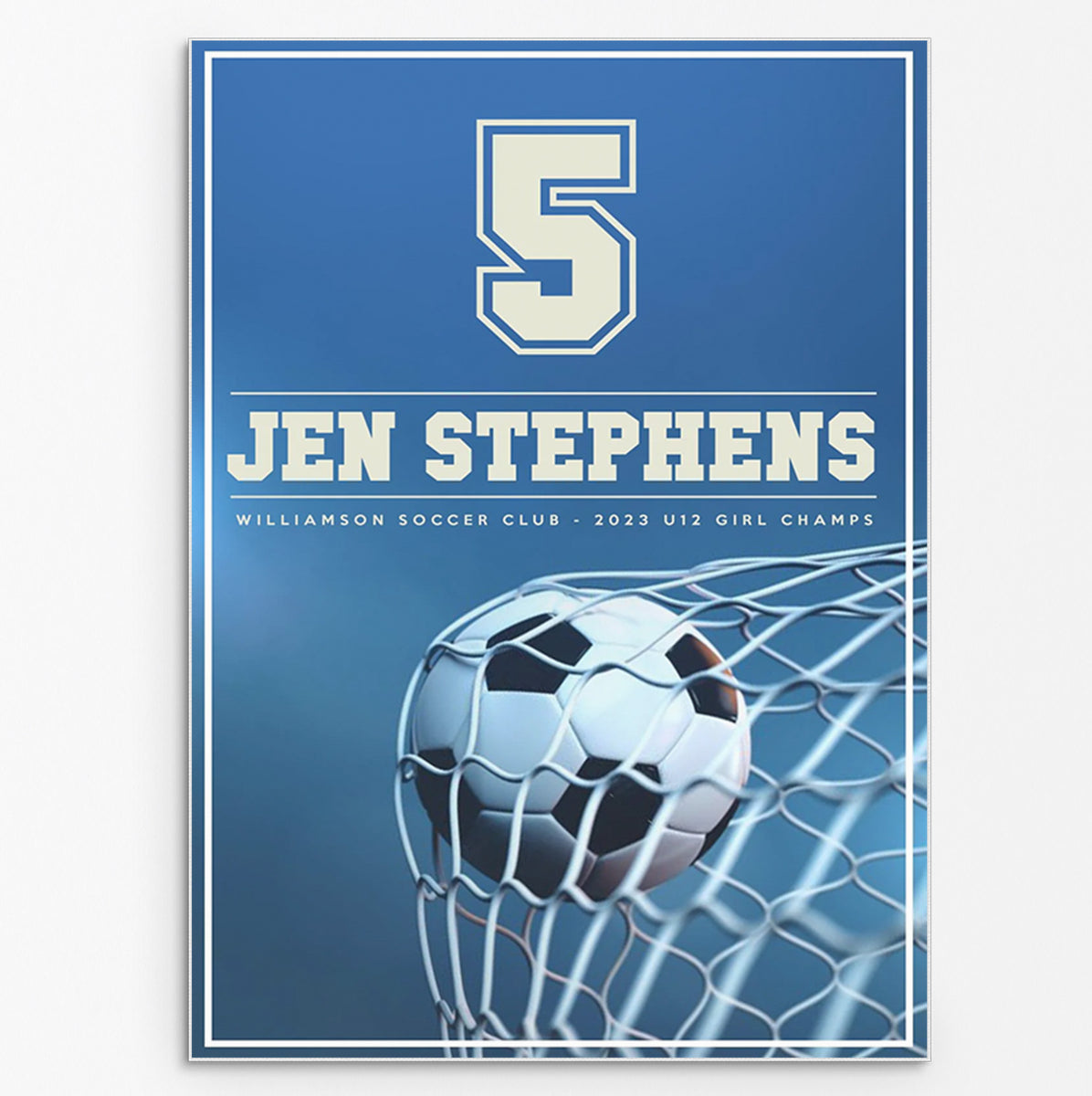 Personalised Soccer Goal Print | Givi Gifts