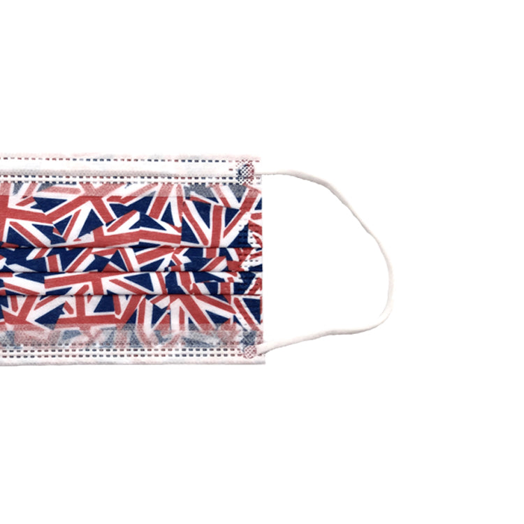 Union Jack Mask - 10 Pack Disposable Designer Masks | Givi Gifts