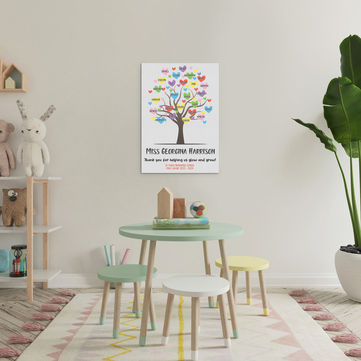 Personalised Teachers Student Tree Wall Art | Givi Gifts