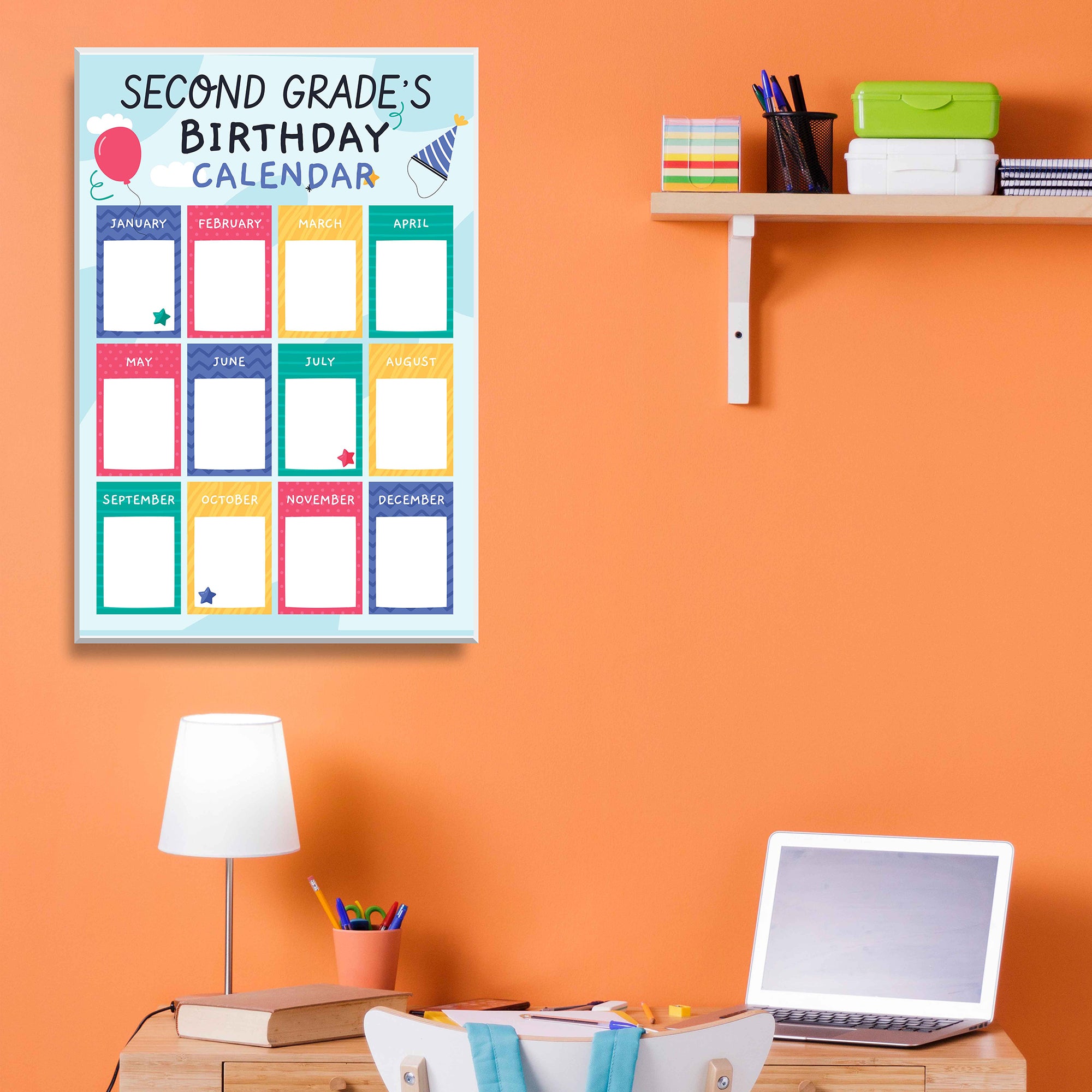 Personalised Acrylic Classroom Birthday Calendar for Class | Givi Gifts