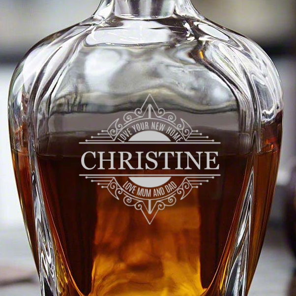 Navigator Personalised Engraved Elegance Whiskey Decanter | Givi Gifts