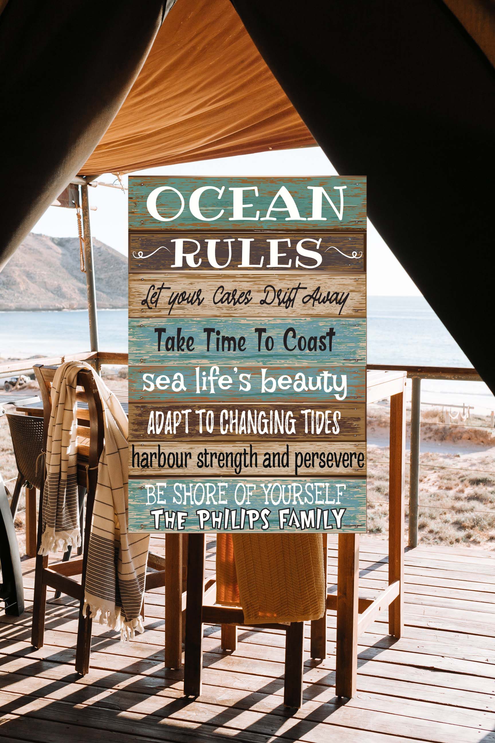Ocean Rules Sign | Givi Gifts