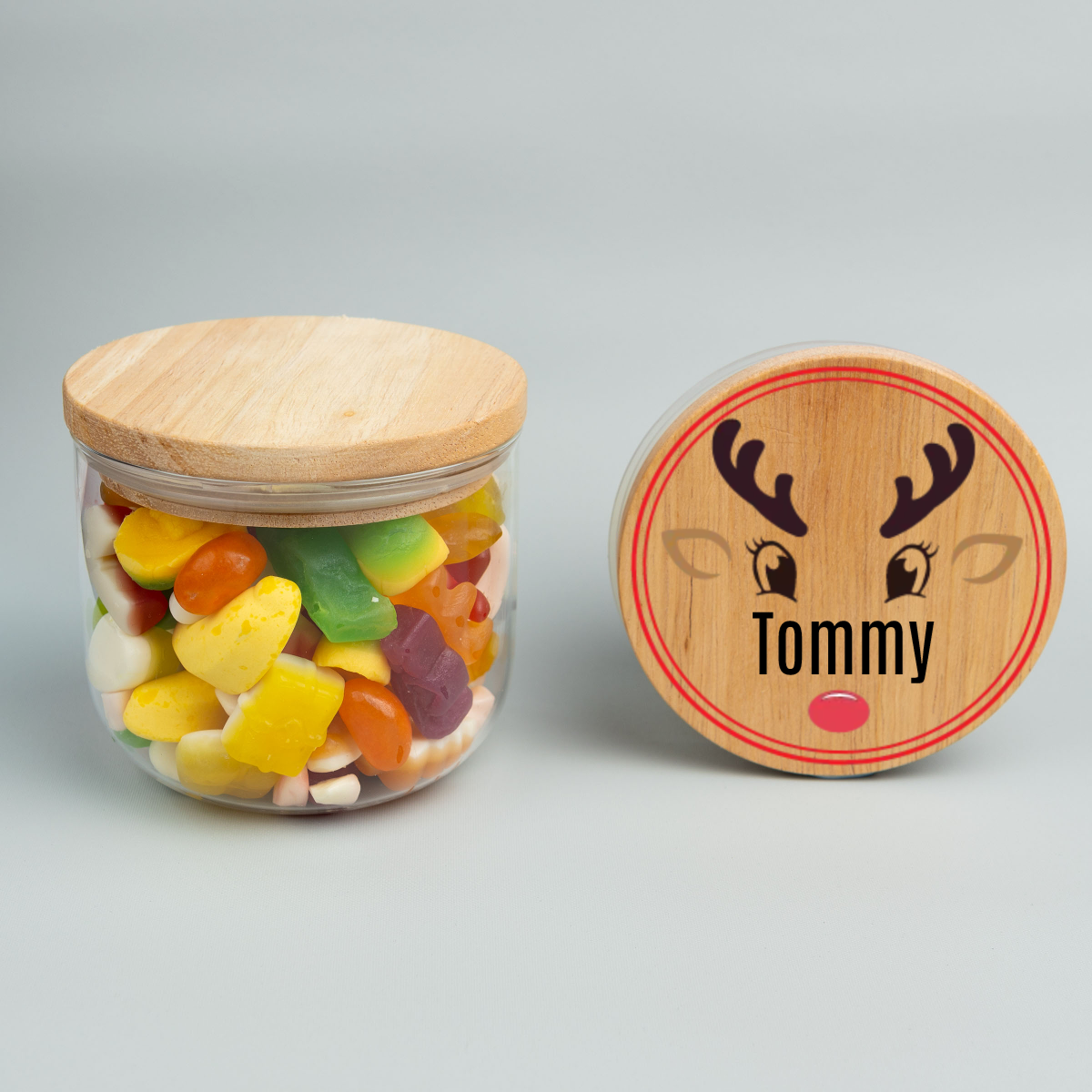Reindeer Personalised Christmas Lolly Jar | Givi Gifts