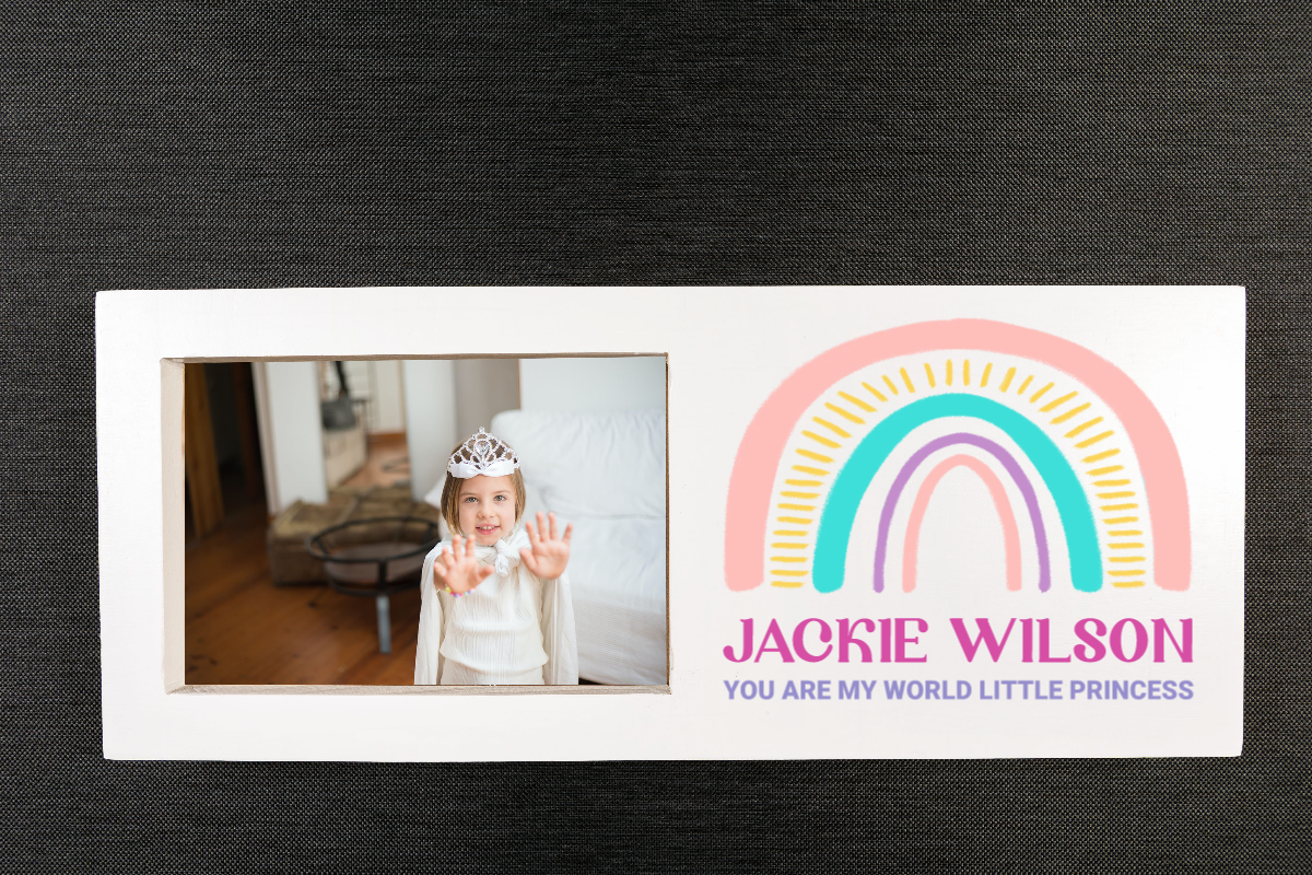 Personalised Rainbow Picture Frame | Givi Gifts