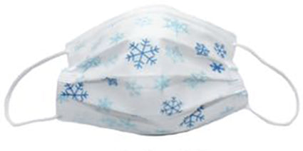 Snowflakes Mask - 10 Pack Disposable Designer Masks | Givi Gifts
