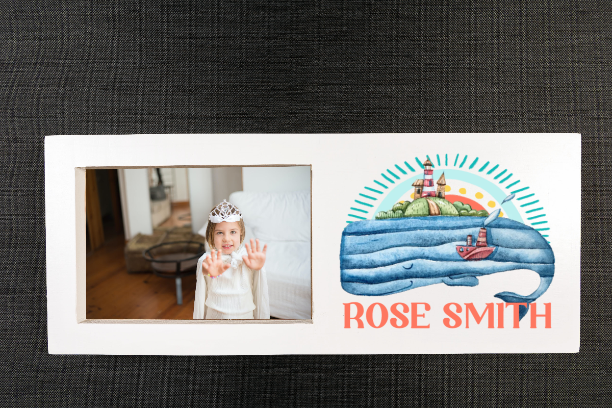 Personalised Whale Picture Frame | Givi Gifts